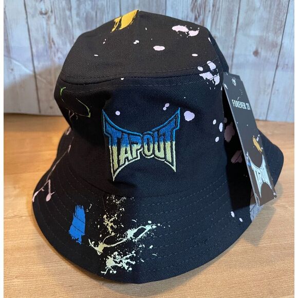 Tapout | Accessories | Tapout Mma Mens Paint Splatter Embroidered Black ...